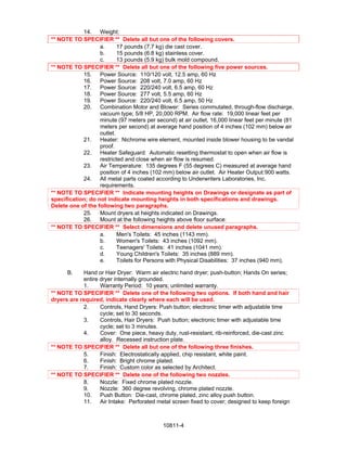 Three part specification | PDF