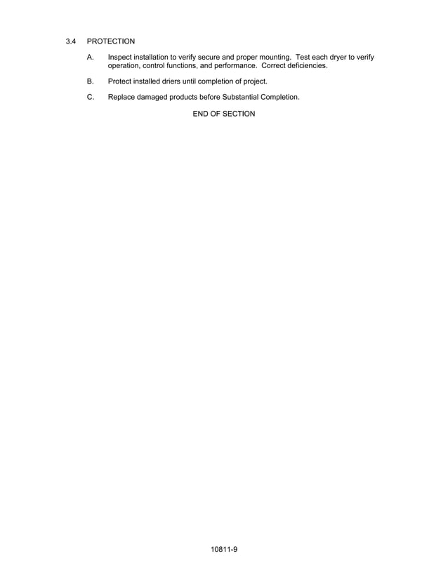 Three part specification | PDF