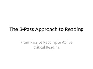 Three_Pass_Reading_Graphics to help students | PPTX