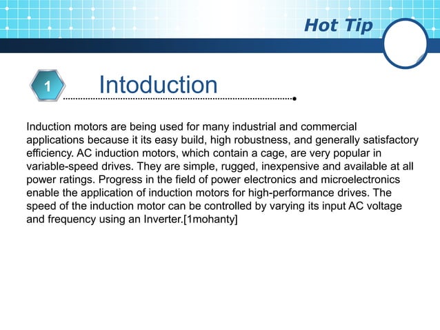 Microcontroller Based Pwm Controlled Fed Induction Motor Drive Ppt
