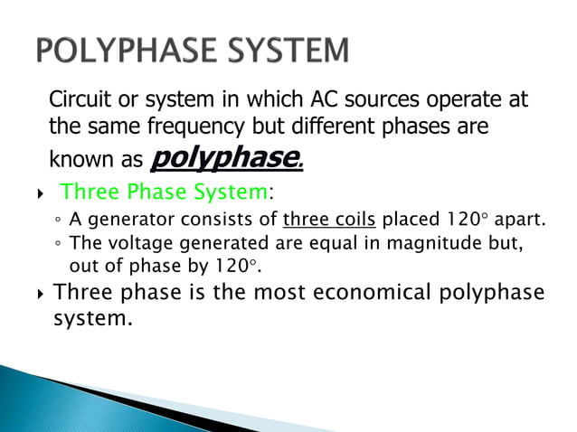 Three phase ac circuit | PPTX