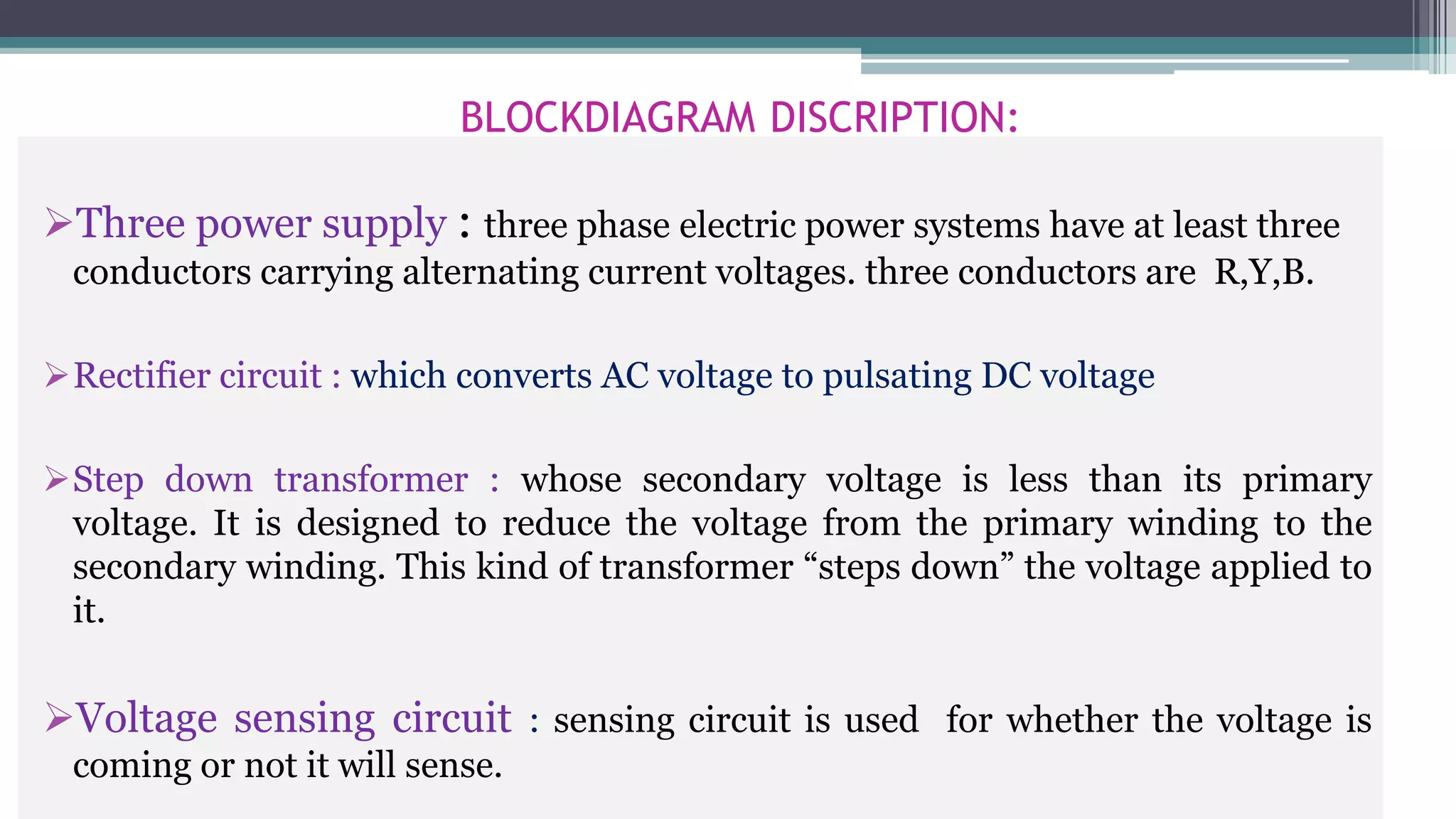 Three phase appliance protector. | PPTX