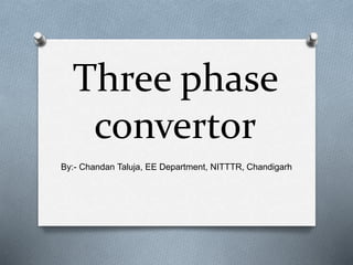 Three phase convertor | PPT
