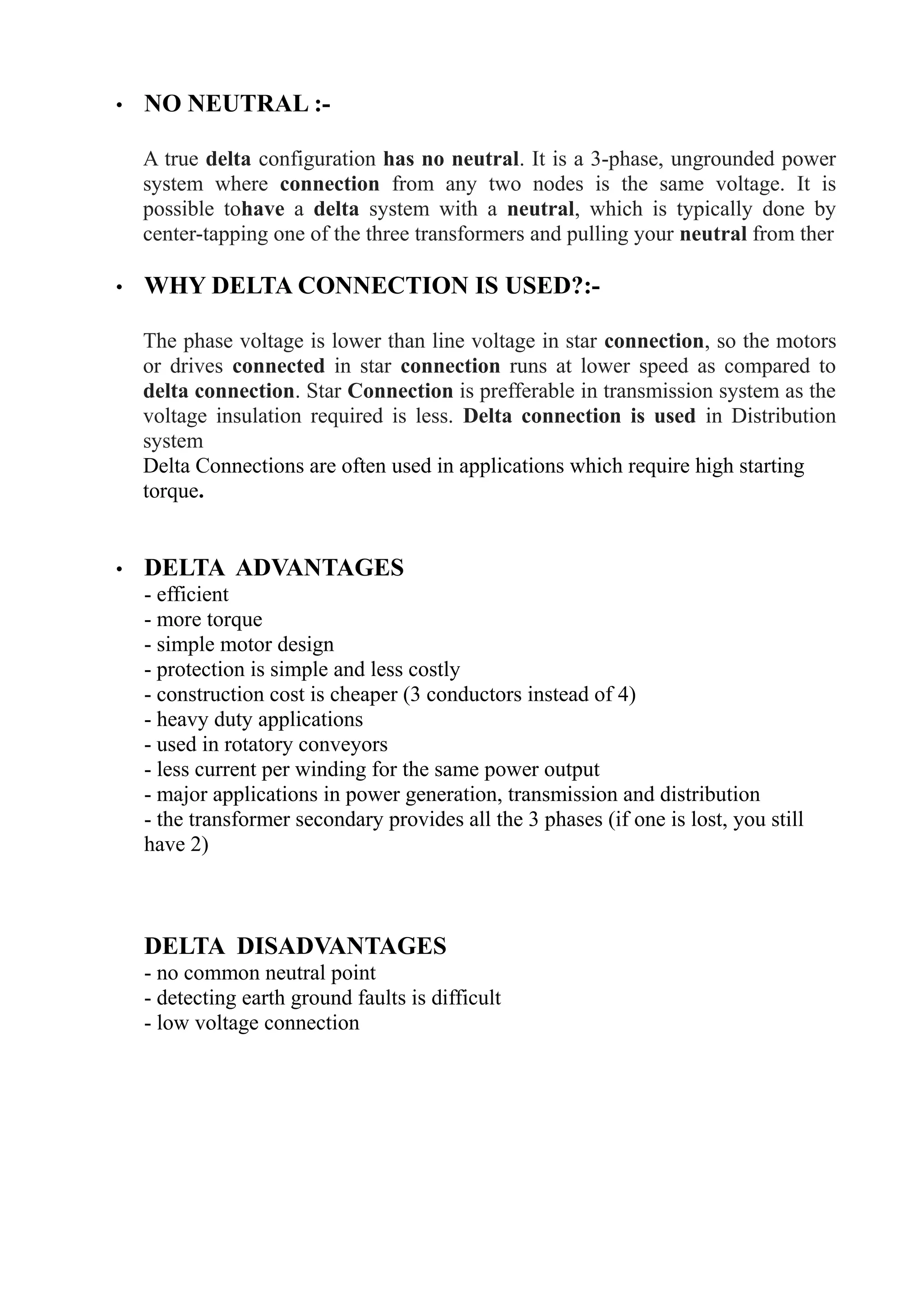Three phase delta connection | PDF