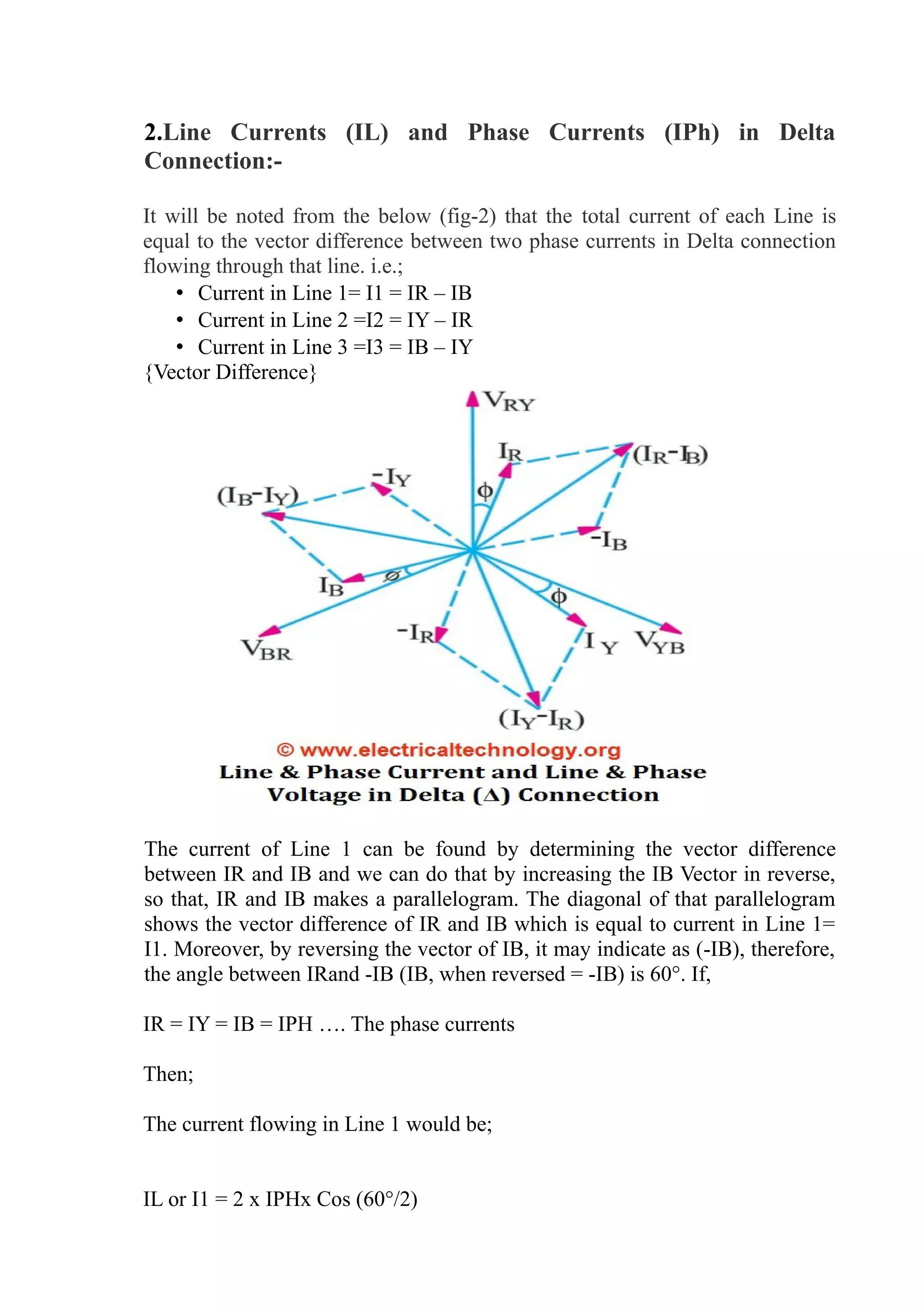 Three phase delta connection | PDF