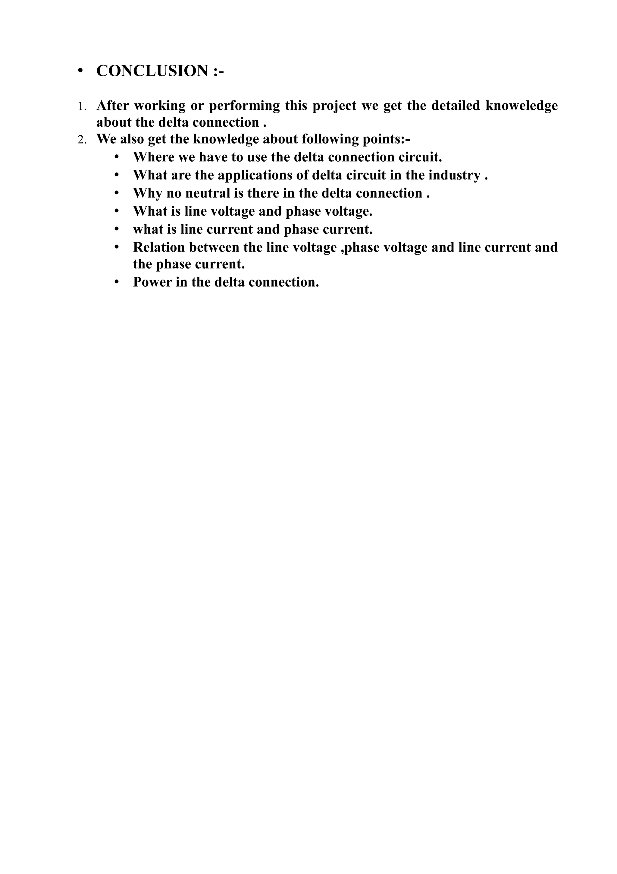 Three phase delta connection | PDF