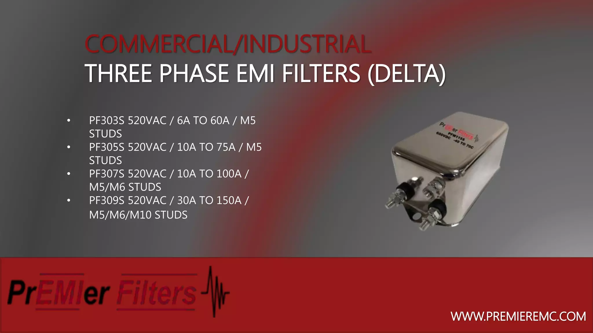 Three phase emi filters by premier filters | PPT