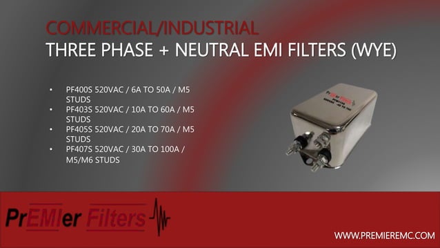 Three phase emi filters by premier filters | PPT