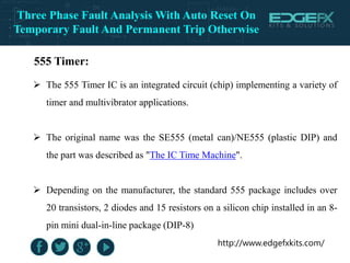 Three Phase Fault Analysis With Auto Reset On Temporary Fault And ...