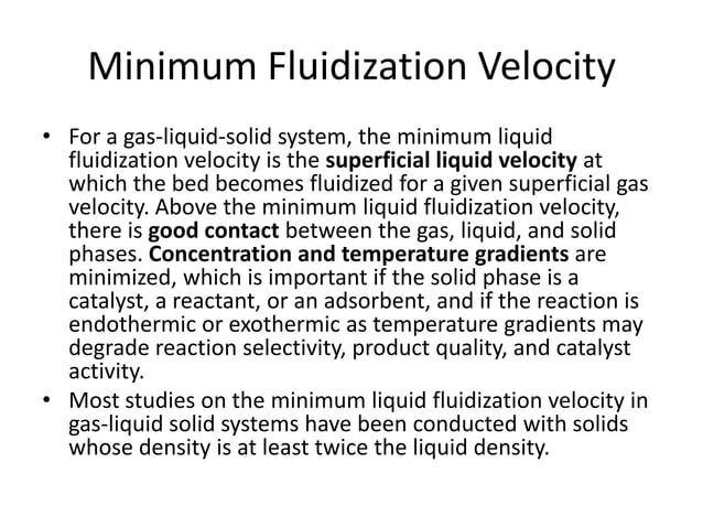 Three phase fluidization | PPTX