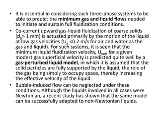 Three phase fluidization | PPTX