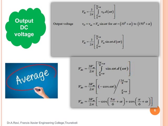 Three phase half wave controlled converter | PPTX