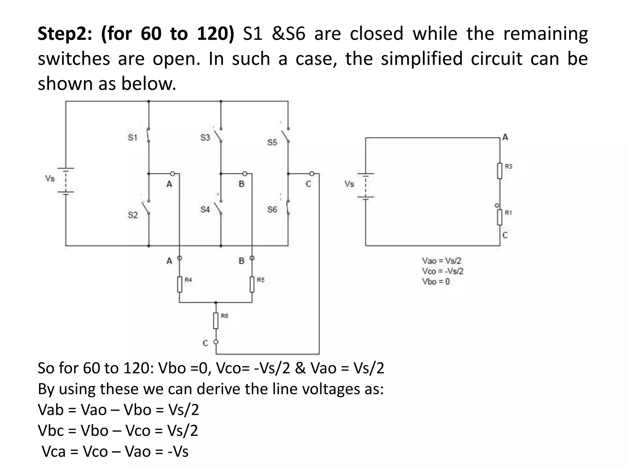 Three phase inverter - 180 and 120 Degree Mode of Conduction | PPTX