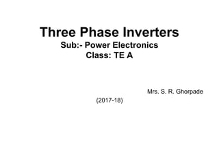 power electronics basics Three Phase Inverters.ppt