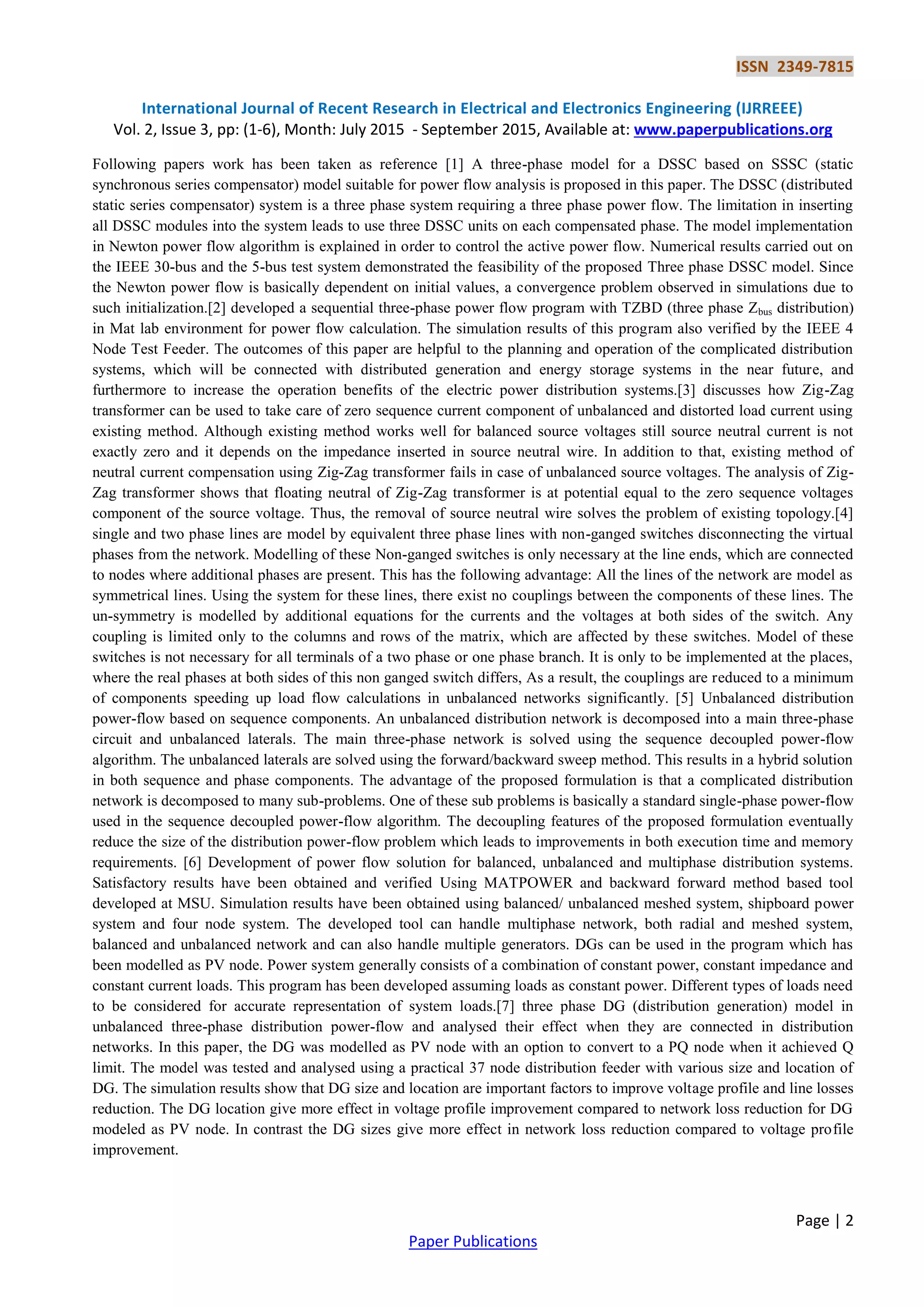 Three Phase Load Flow Analysis On Four Bus System Pdf Computer Software And Applications