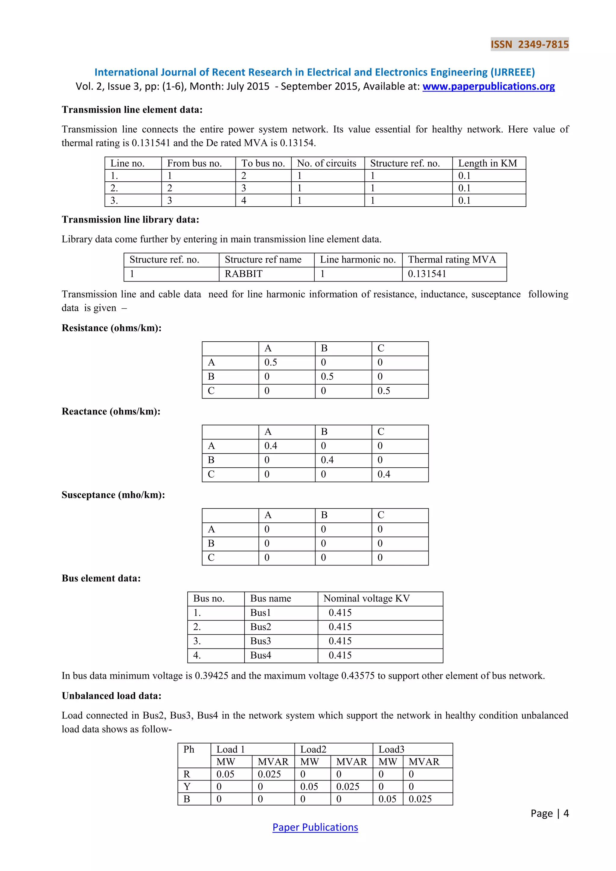 Three Phase Load Flow Analysis On Four Bus System Pdf Computer Software And Applications