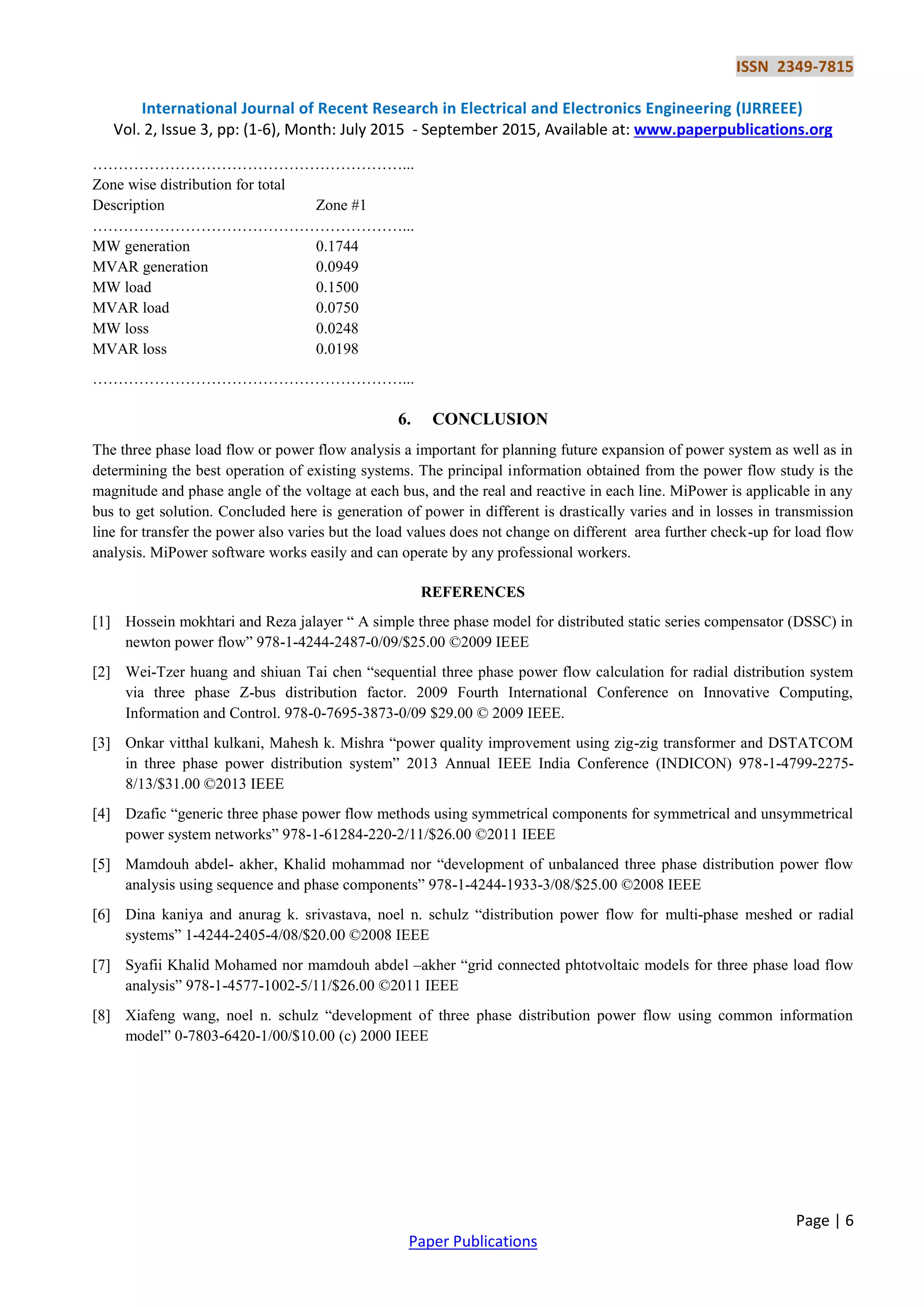 Three Phase Load Flow Analysis On Four Bus System Pdf Computer