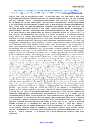 Three Phase Load Flow Analysis on Four Bus System | PDF | Computer Software and Applications ...