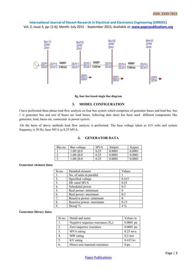 Three Phase Load Flow Analysis on Four Bus System | PDF