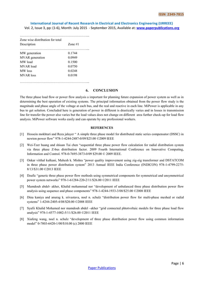 Three Phase Load Flow Analysis on Four Bus System | PDF