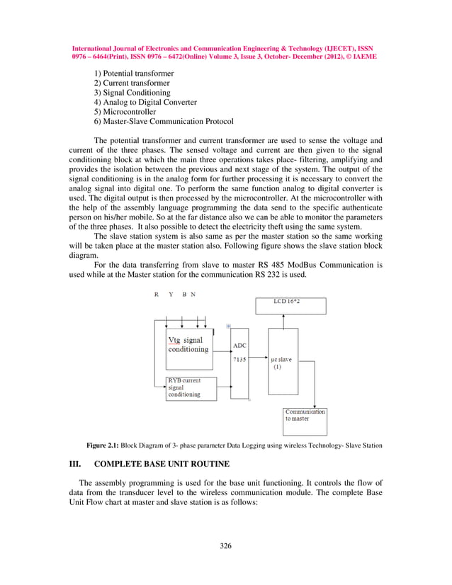 Three Phase Parameter Data Logging And Fault Detection Pdf