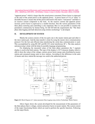 Three phase parameter data logging and fault detection using gsm technology | PDF