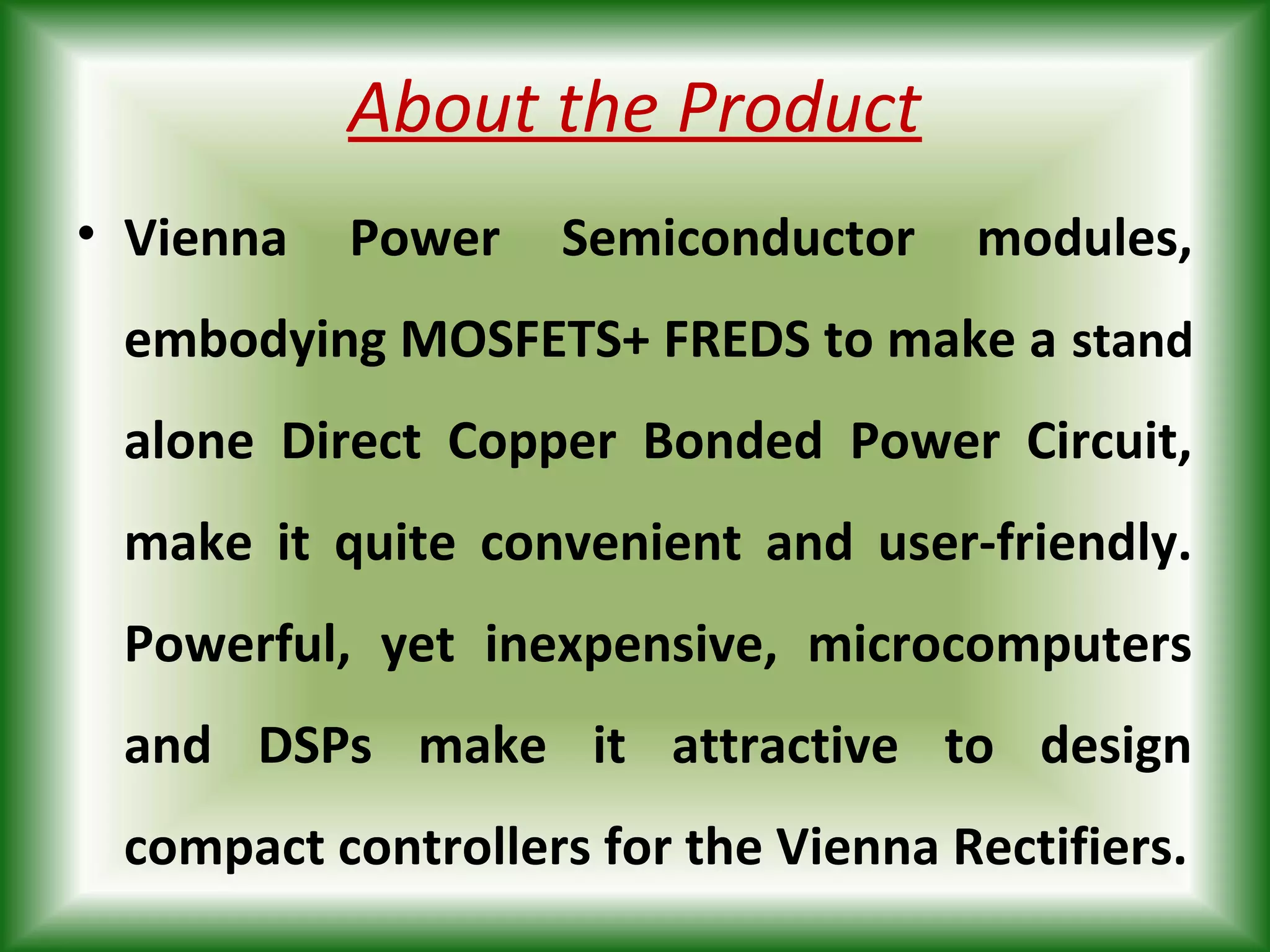 Three phase power factor improvement using Vienna Rectifier | PPT