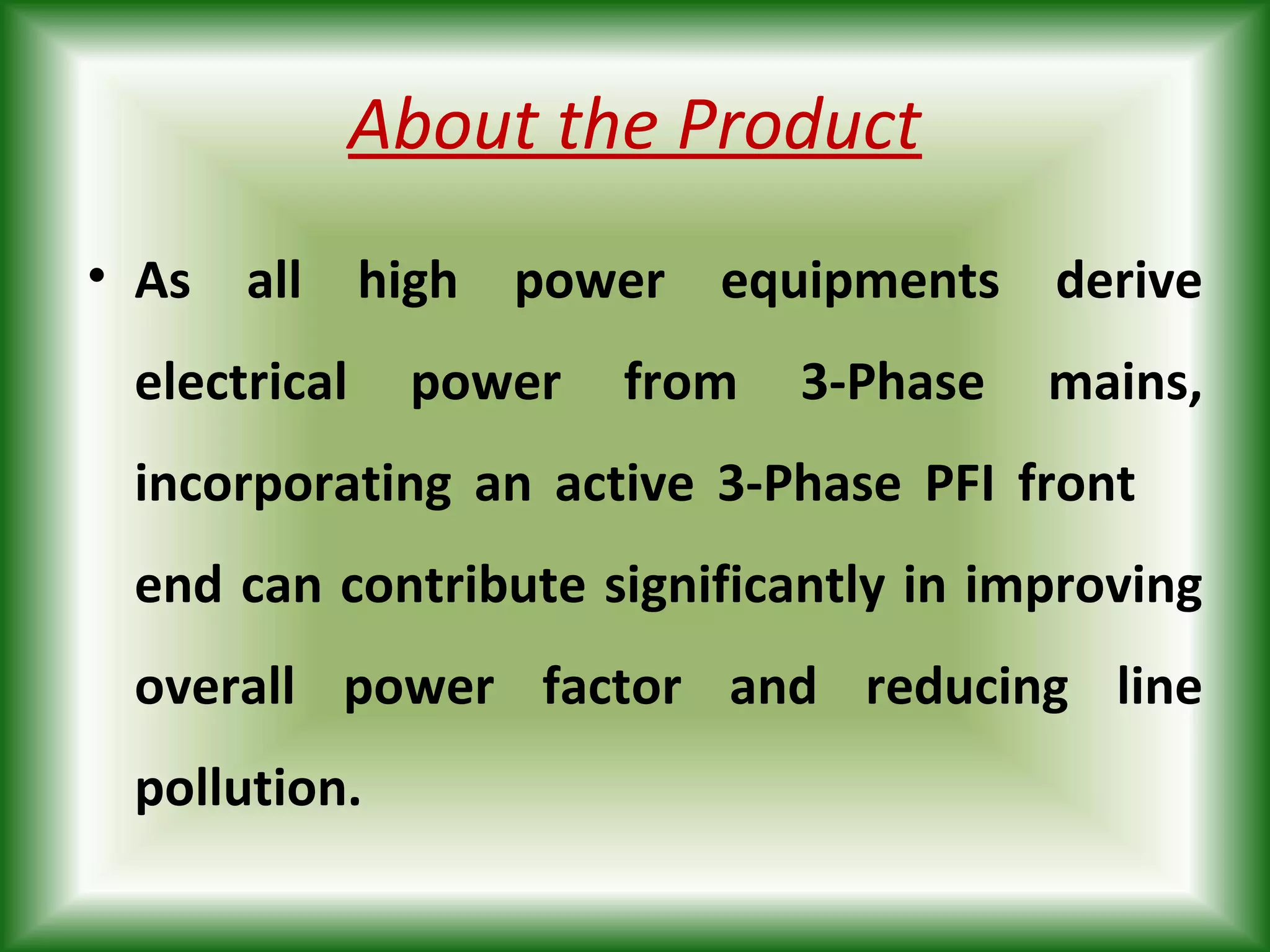Three phase power factor improvement using Vienna Rectifier | PPT