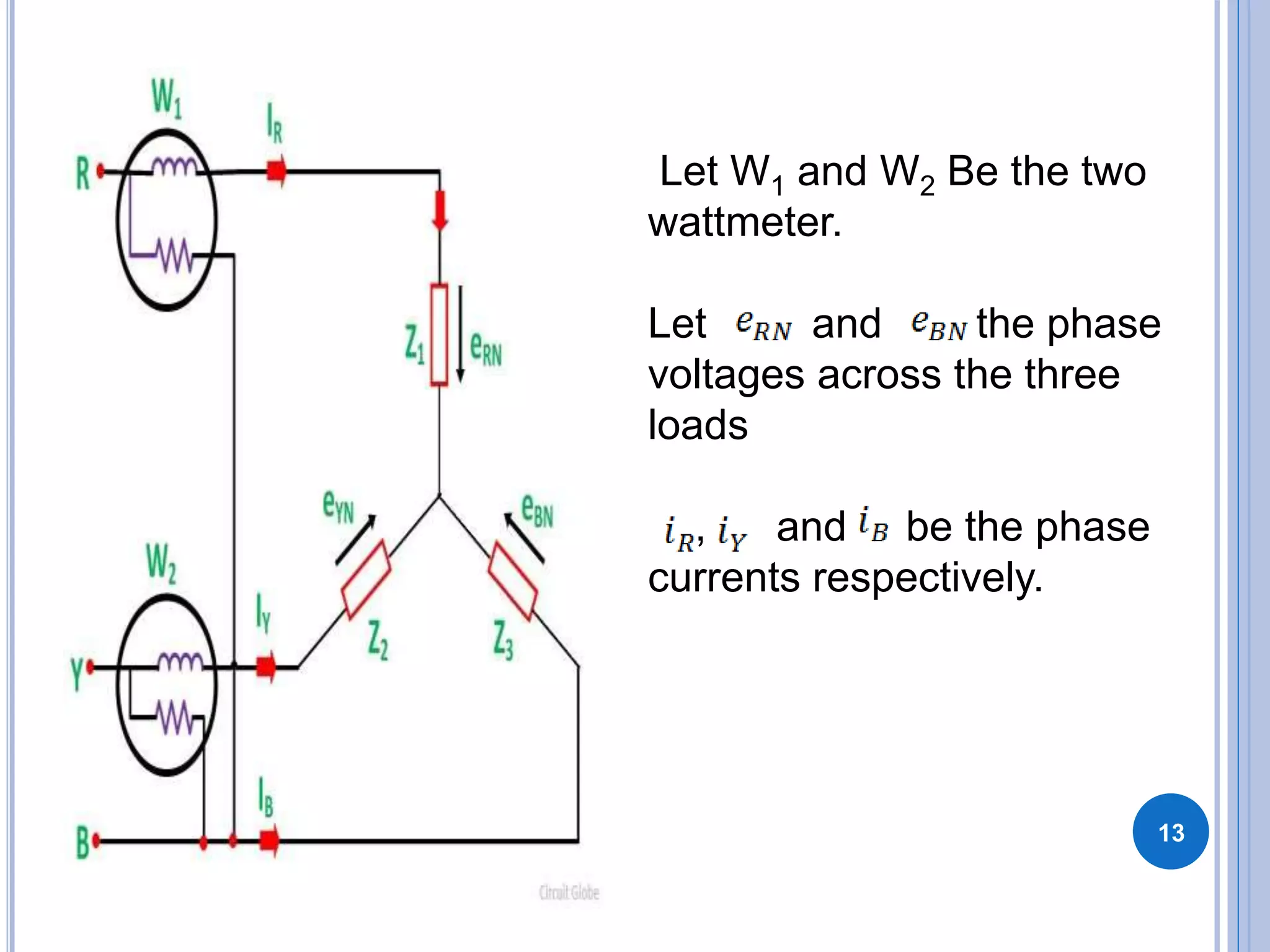 Three Phase Power Measurement | PPTX