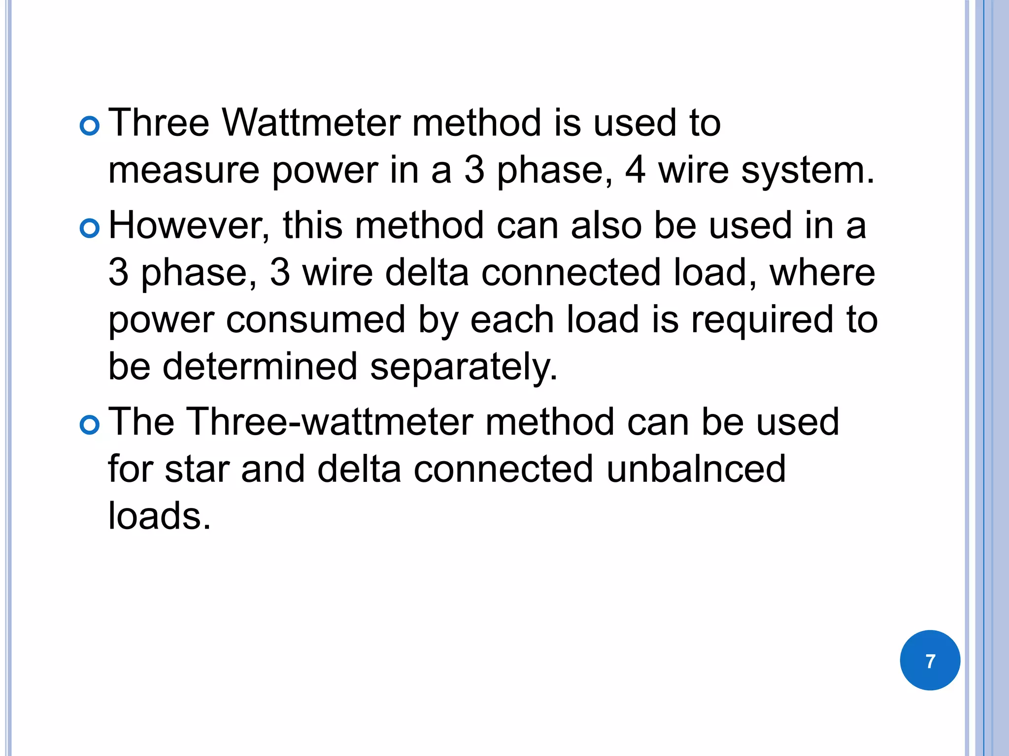 Three Phase Power Measurement | PPTX