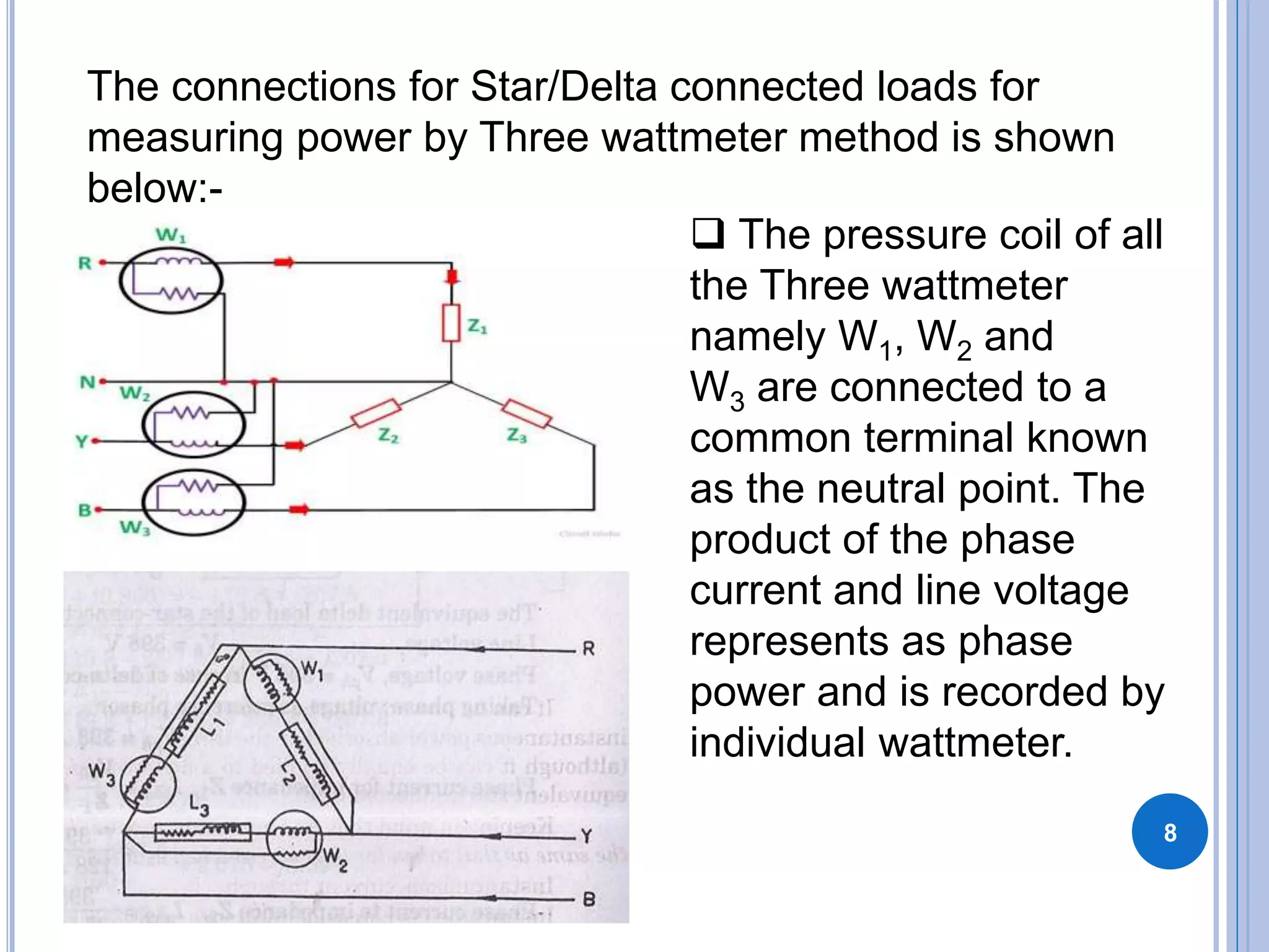 Three Phase Power Measurement | PPTX