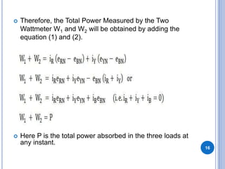 Three Phase Power Measurement | PPTX