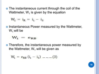 Three Phase Power Measurement | PPTX