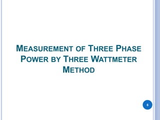 Three Phase Power Measurement | PPTX