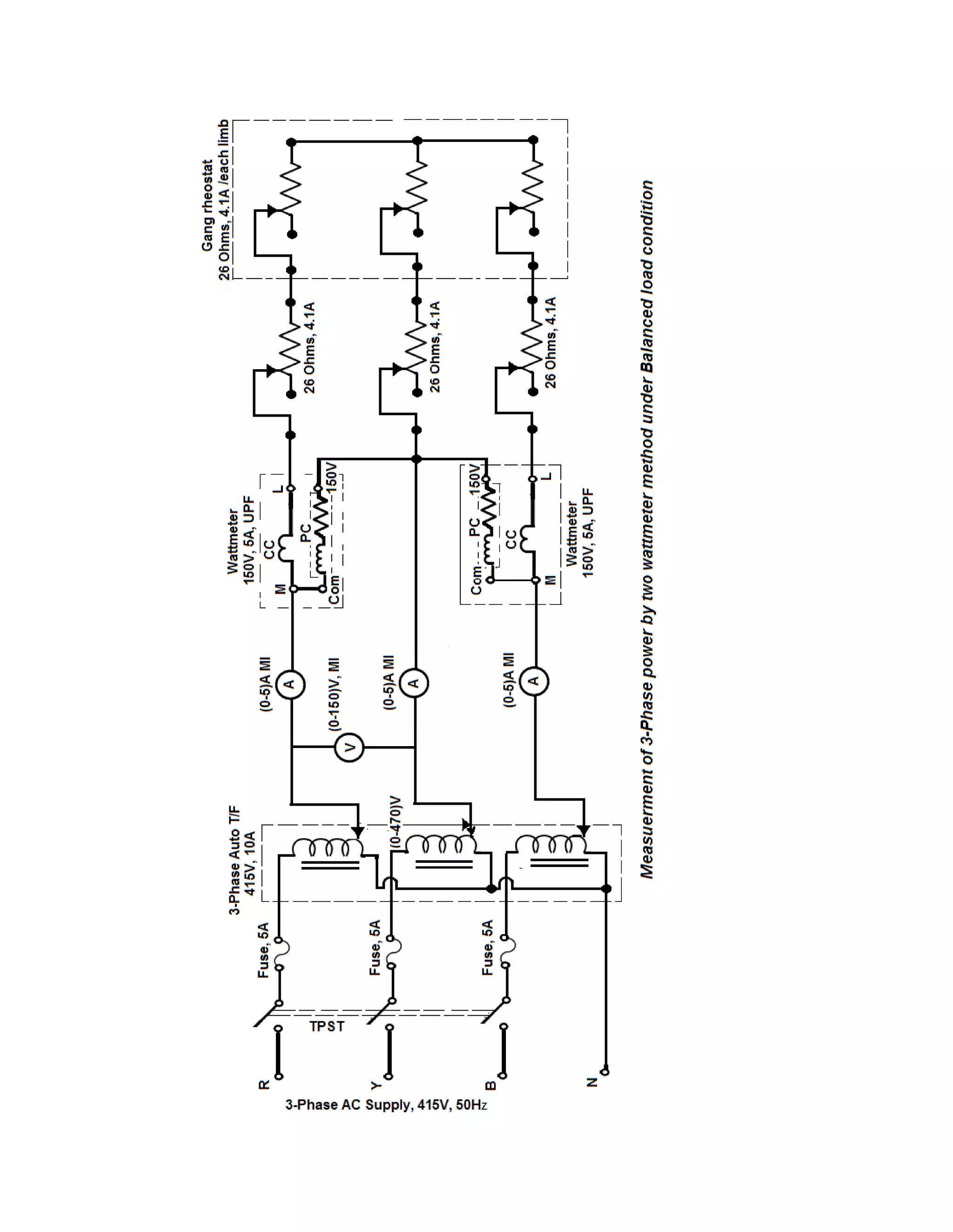 Three phase power measurement | DOCX