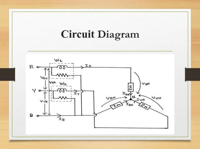Three phase power measurement using 2 wattmeter | PPTX