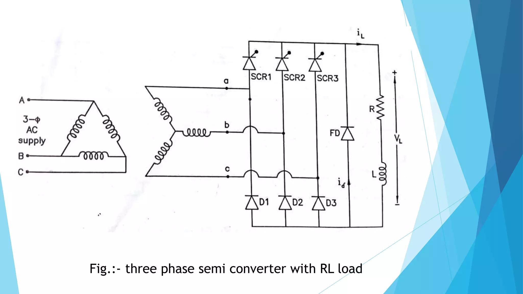 Three phase semi converter | PPTX