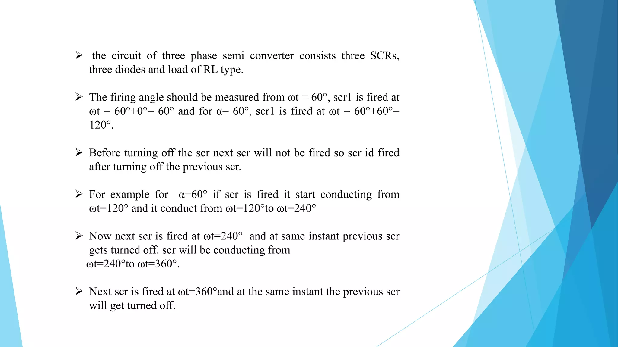 Three phase semi converter | PPTX