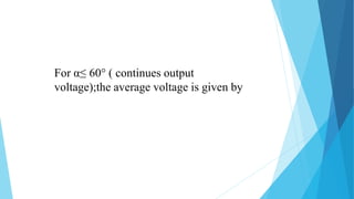 Three phase semi converter | PPTX