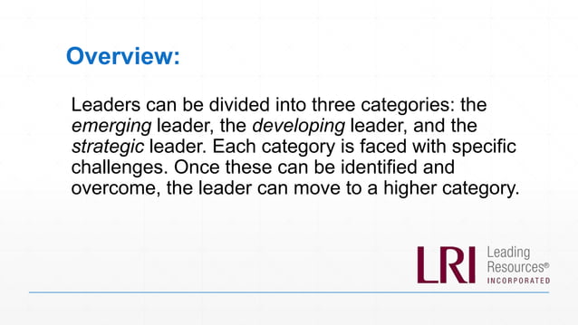 Three Phases of Leadership Development | PPTX