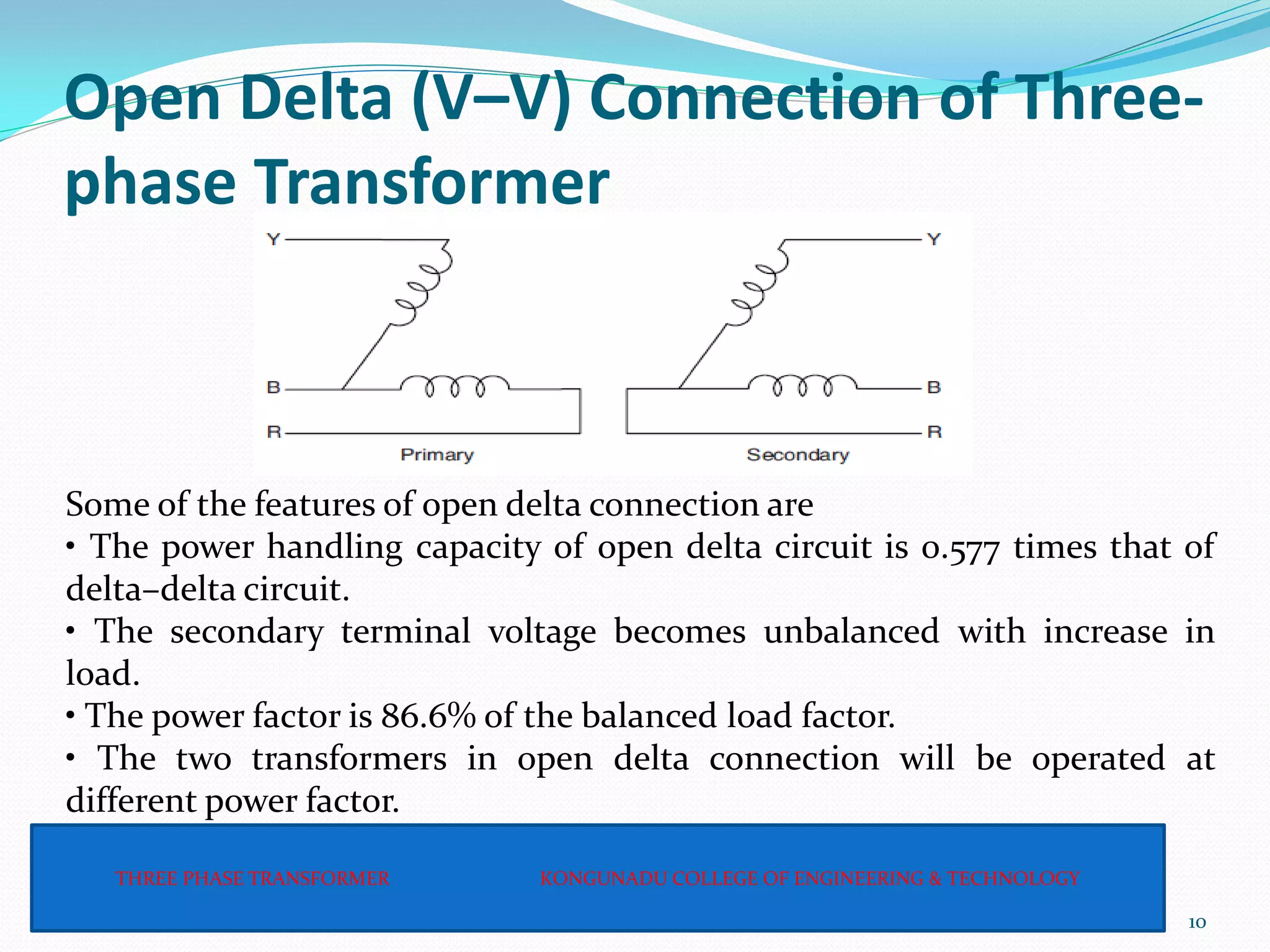 Three phase transformer | PDF