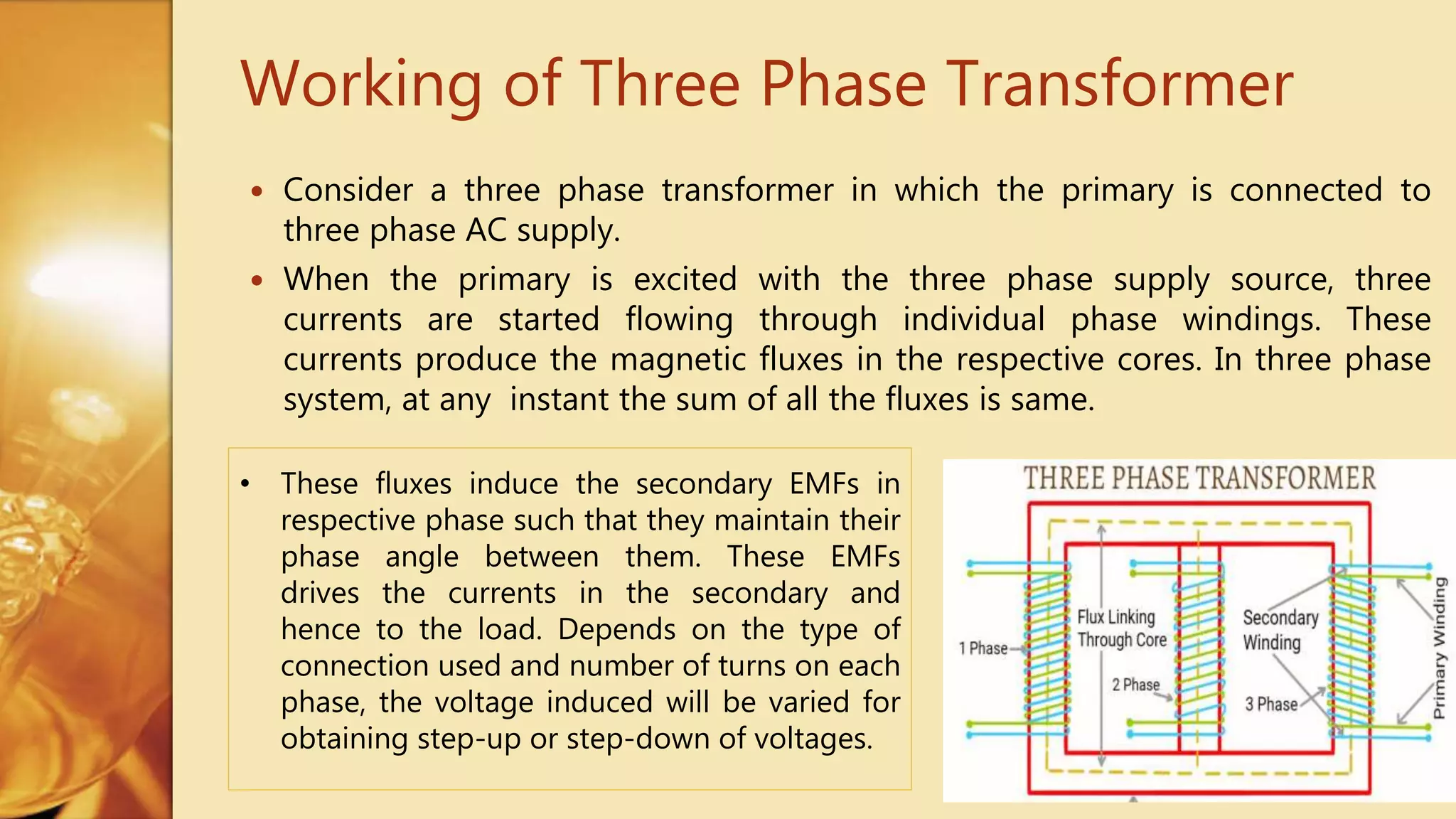 Three phase transformer | PPTX