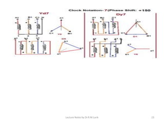 Three phase transformer ( vector groups) | PDF