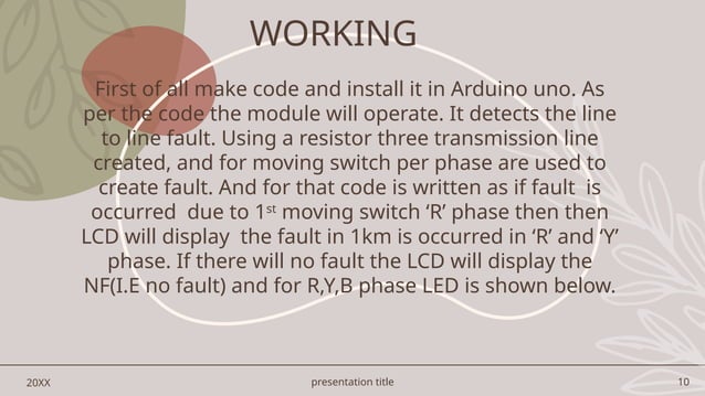 THREE PHASE TRANSMISSION LINE FAULT DETECTION.pptx | Consumer ...