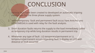 THREE PHASE TRANSMISSION LINE FAULT DETECTION.pptx
