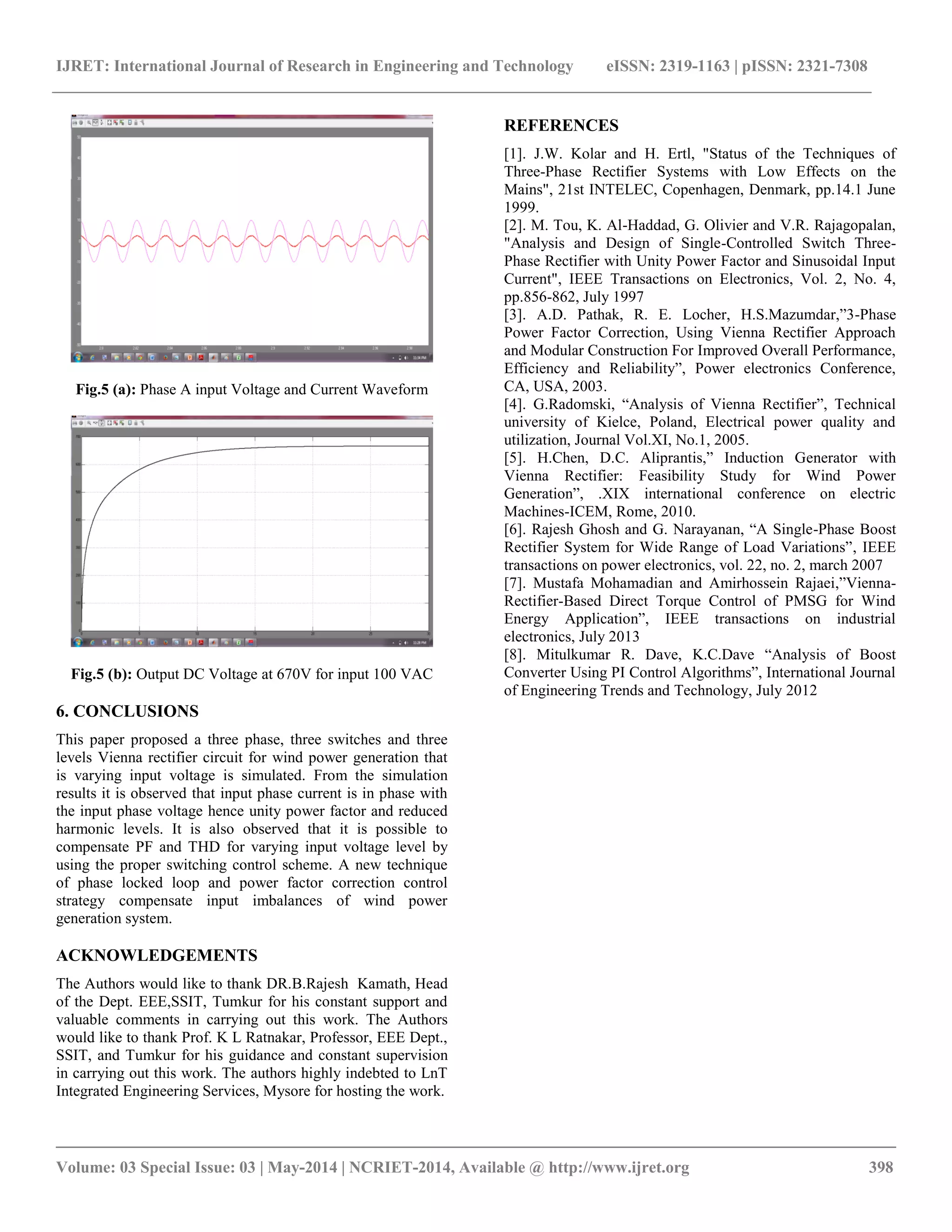 Three phase vienna rectifier for wind power generation system | PDF