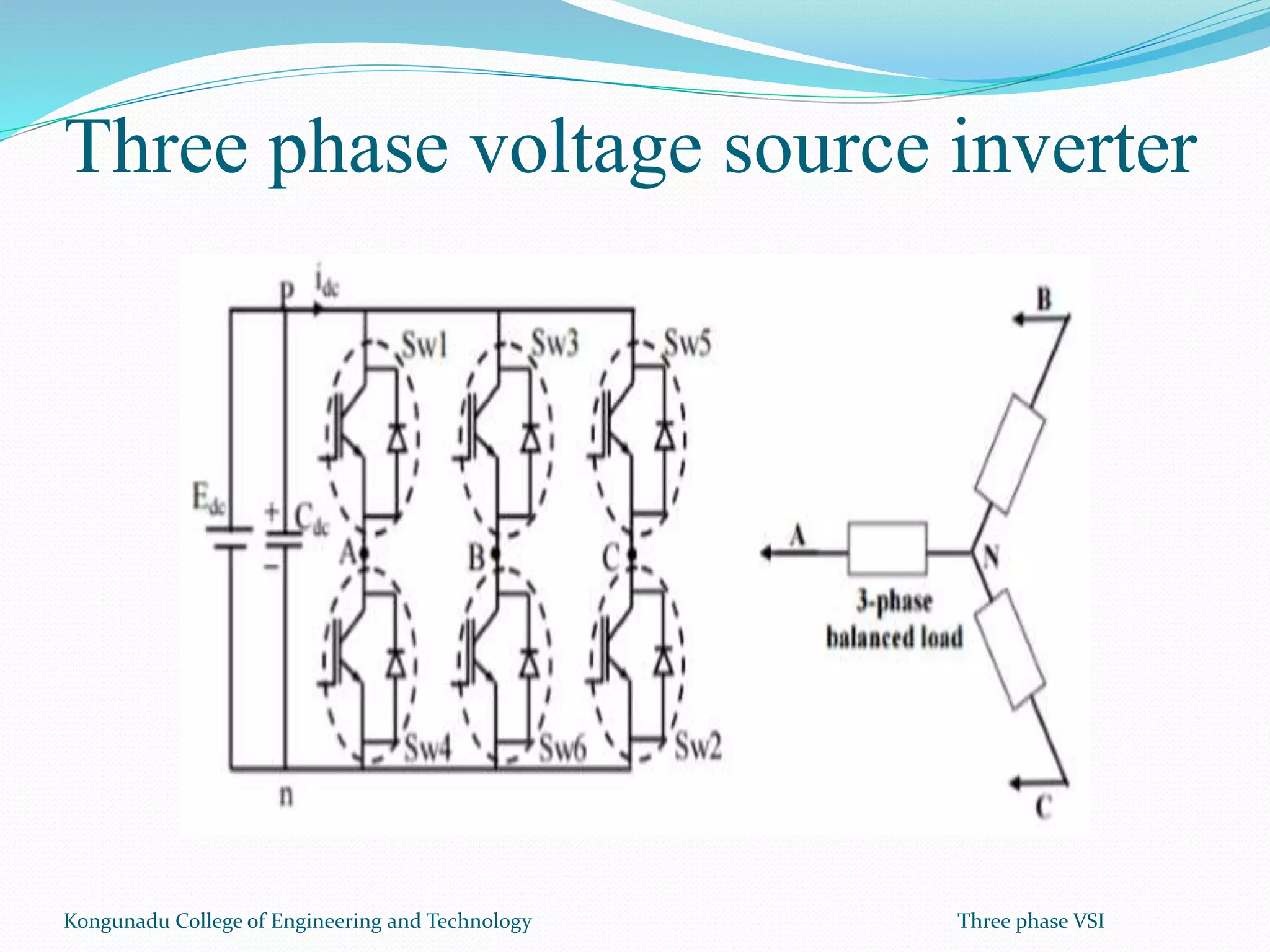 Three Phase Voltage Source Inverter Pptx Consumer Electronics