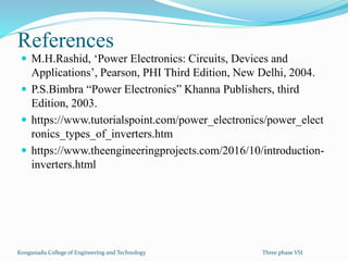 Three phase voltage source inverter | PPTX
