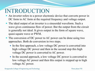 Three phase voltage source inverter | PPTX