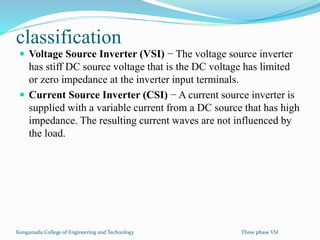 Three phase voltage source inverter | PPTX